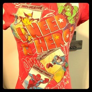 Mighty Fine | Tops | Marvel Tee | Poshmark